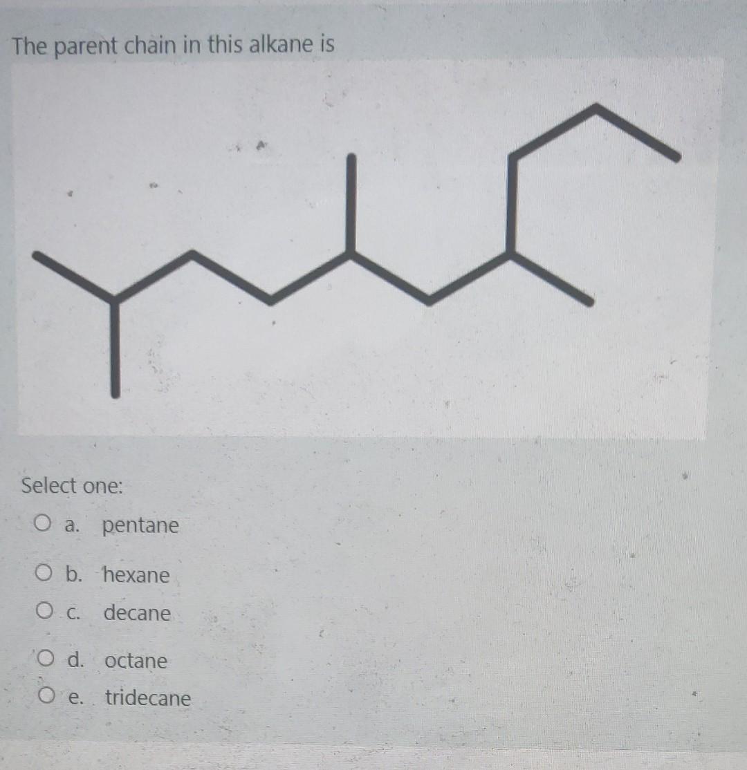 Solved Name the following: Select one: O a. | Chegg.com