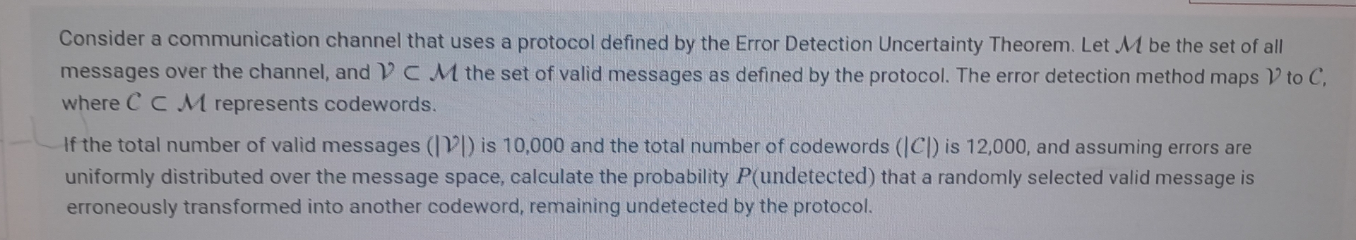 Solved Consider a communication channel that uses a protocol | Chegg.com