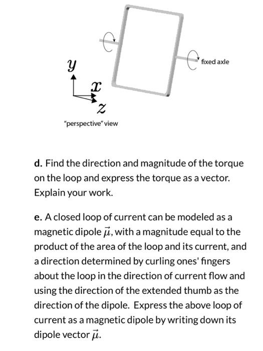 Solved A rectangular loop of current is placed in the | Chegg.com