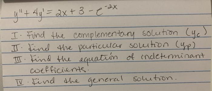 Solved Differential equation:Consider the linear | Chegg.com