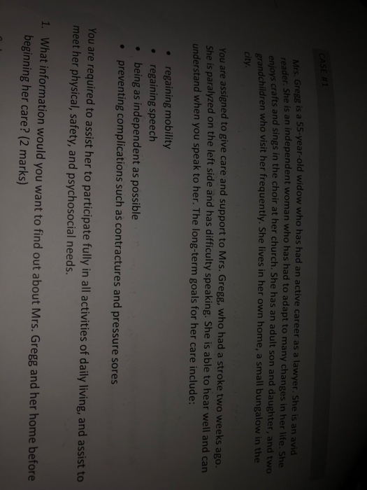 Solved 1. situation : client’s feelings and PSW action ( | Chegg.com