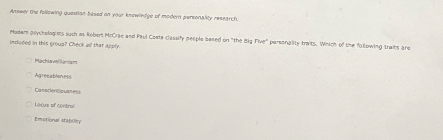 Solved Answer the following question based on your knowledge | Chegg.com