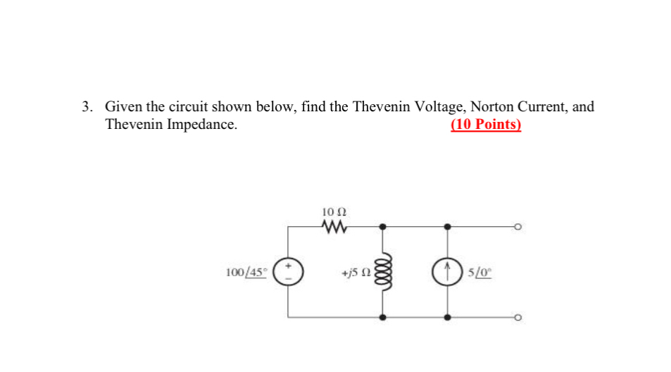 Solved Given the circuit shown below, find the Thevenin | Chegg.com