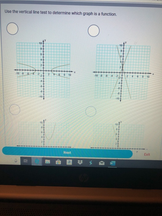Solved Use the vertical line test to determine which graph | Chegg.com