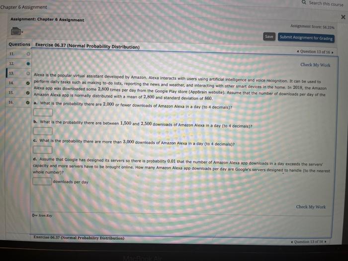 Solved Assignment: Chapter 6 Assignment Aisignanent scares | Chegg.com