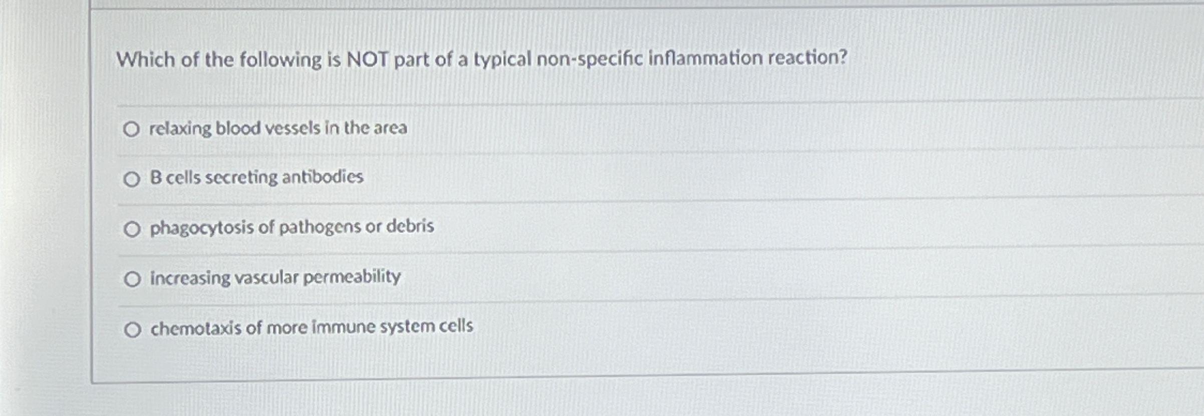 Solved Which of the following is NOT part of a typical | Chegg.com