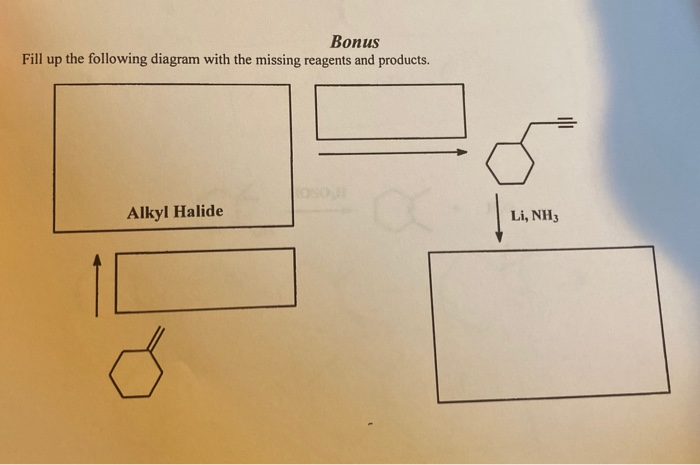 Solved Bonus Fill up the following diagram with the missing | Chegg.com