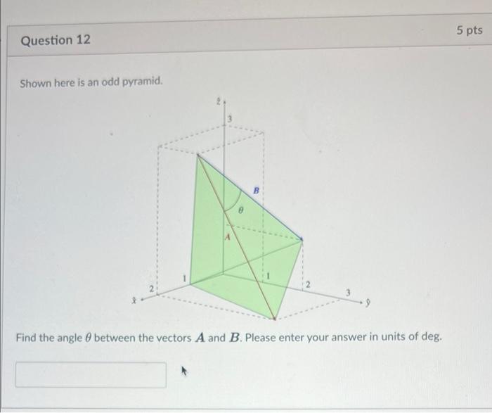 Solved 5 pts Question 12 Shown here is an odd pyramid. Find | Chegg.com