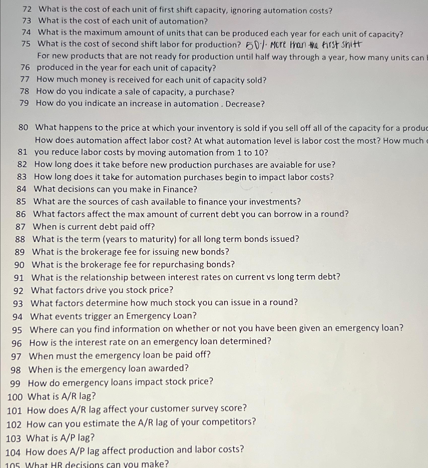 Solved 72 ﻿What is the cost of each unit of first shift | Chegg.com