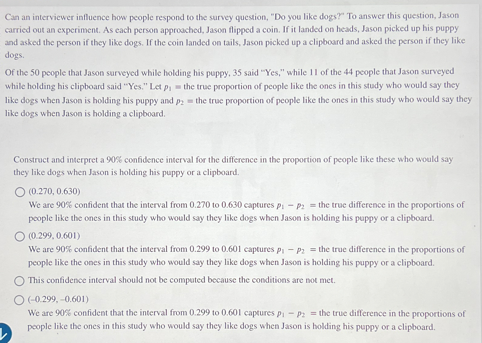 Solved Can an interviewer influence how people respond to | Chegg.com