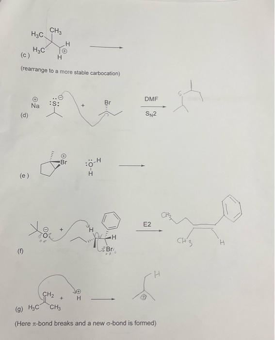 Solved 4. Simultaneous bond breaking and making: Supply the | Chegg.com