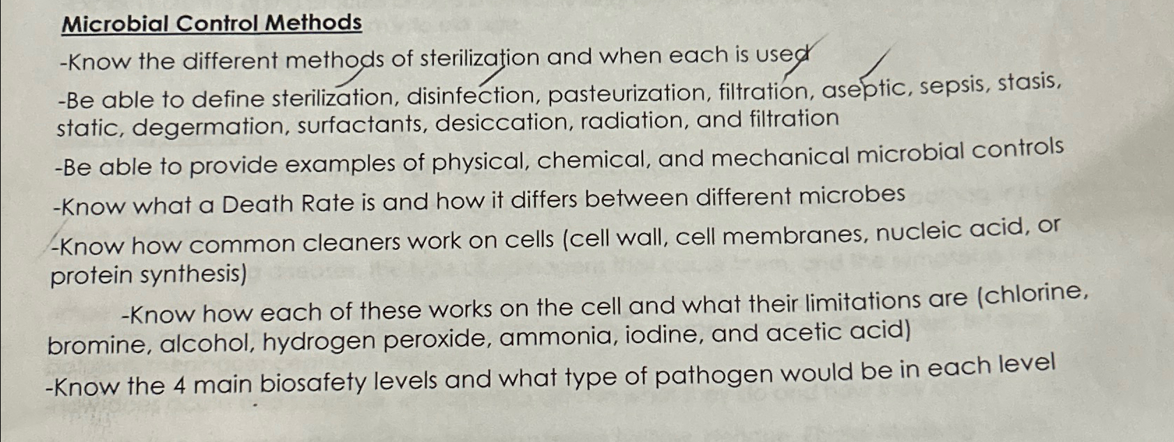 Microbial Control Methods-Know the different methods | Chegg.com