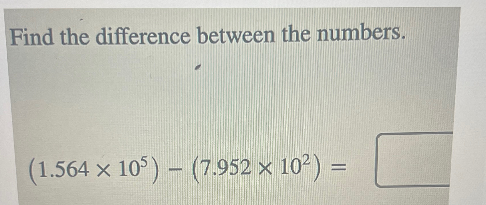 Solved Find the difference between the | Chegg.com