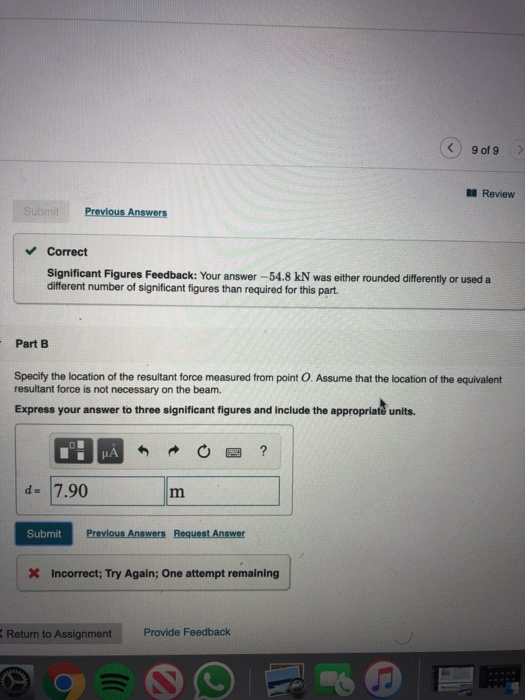 Solved cant seem to find d even when i use Mo=Fd formula. | Chegg.com