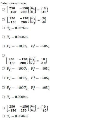 Solved Consider the system of linear elastic springs as | Chegg.com