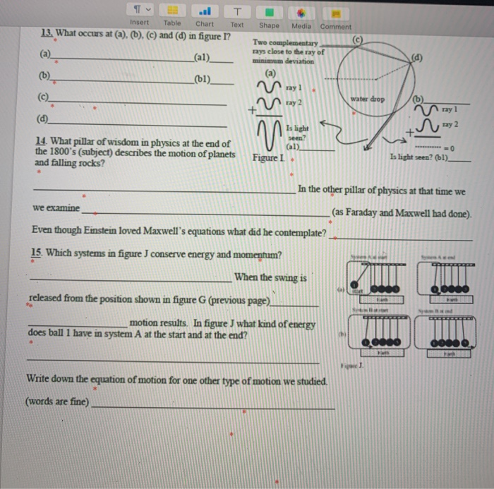 T Text Insert Table Chart Shape Media Comment 13. | Chegg.com