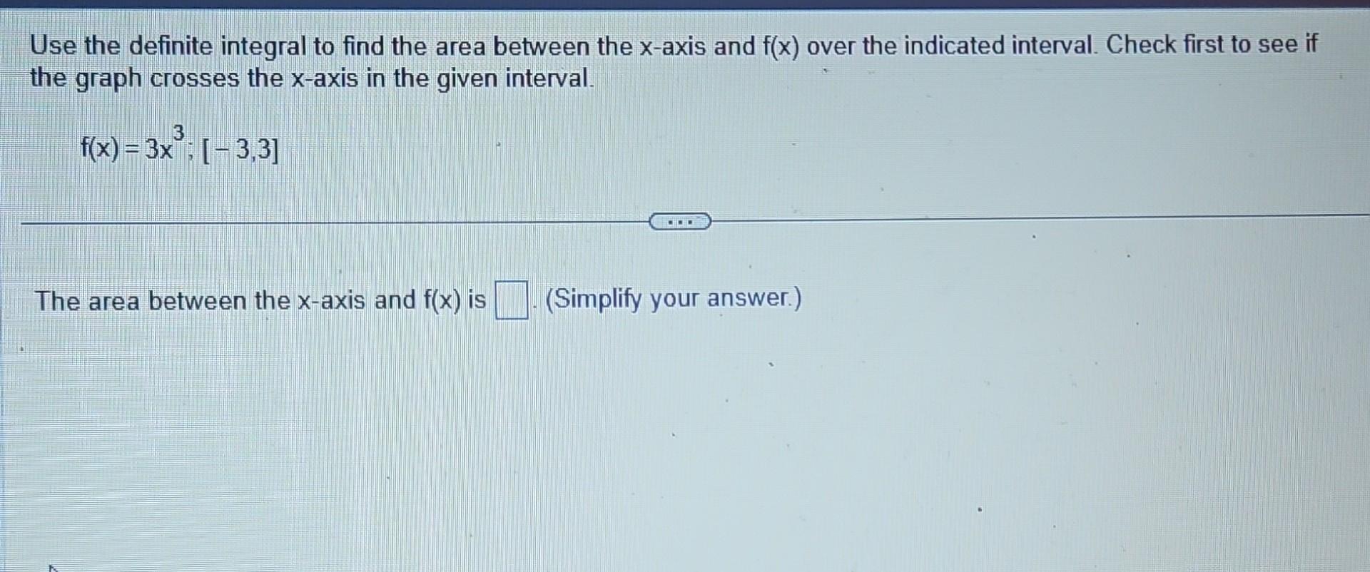 Solved Use the definite integral to find the area between | Chegg.com