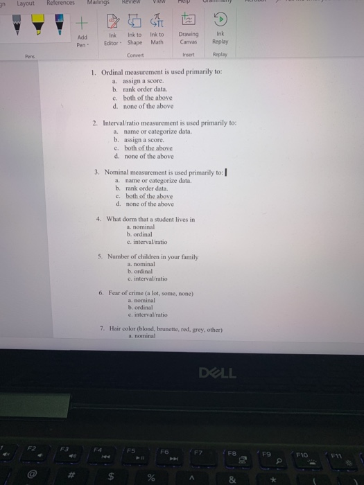 Solved An Layout References Mailings Review View Help Add