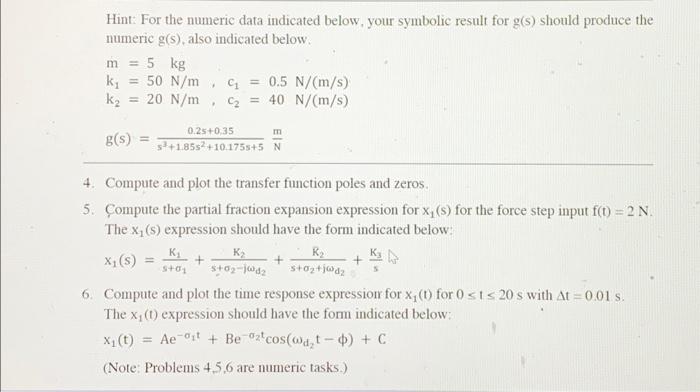 Hint: For the numeric data indicated below, your | Chegg.com