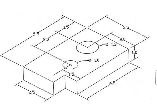 Solved 2.) Draw an isometric section of the PLATE according | Chegg.com
