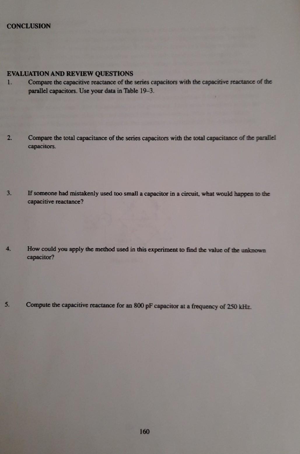 Solved 519 19 Capacitive Reactance Name Date Class READING | Chegg.com