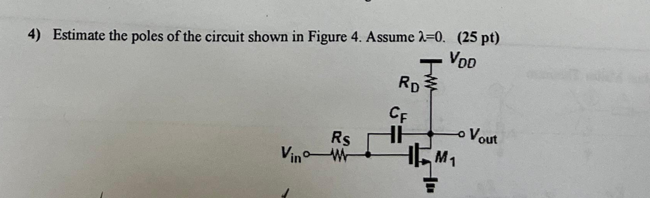 Solved Estimate the poles of ﻿the circuit shown in ﻿Figure | Chegg.com