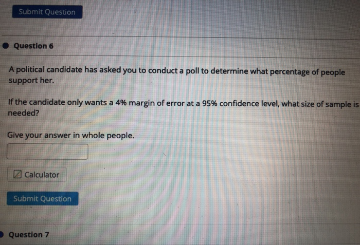 Solved A political candidate has asked you to conduct a poll | Chegg.com