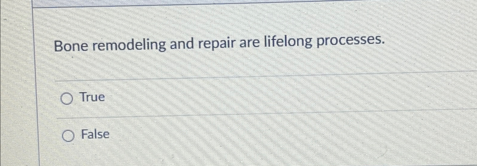 Solved Bone remodeling and repair are lifelong processes. | Chegg.com