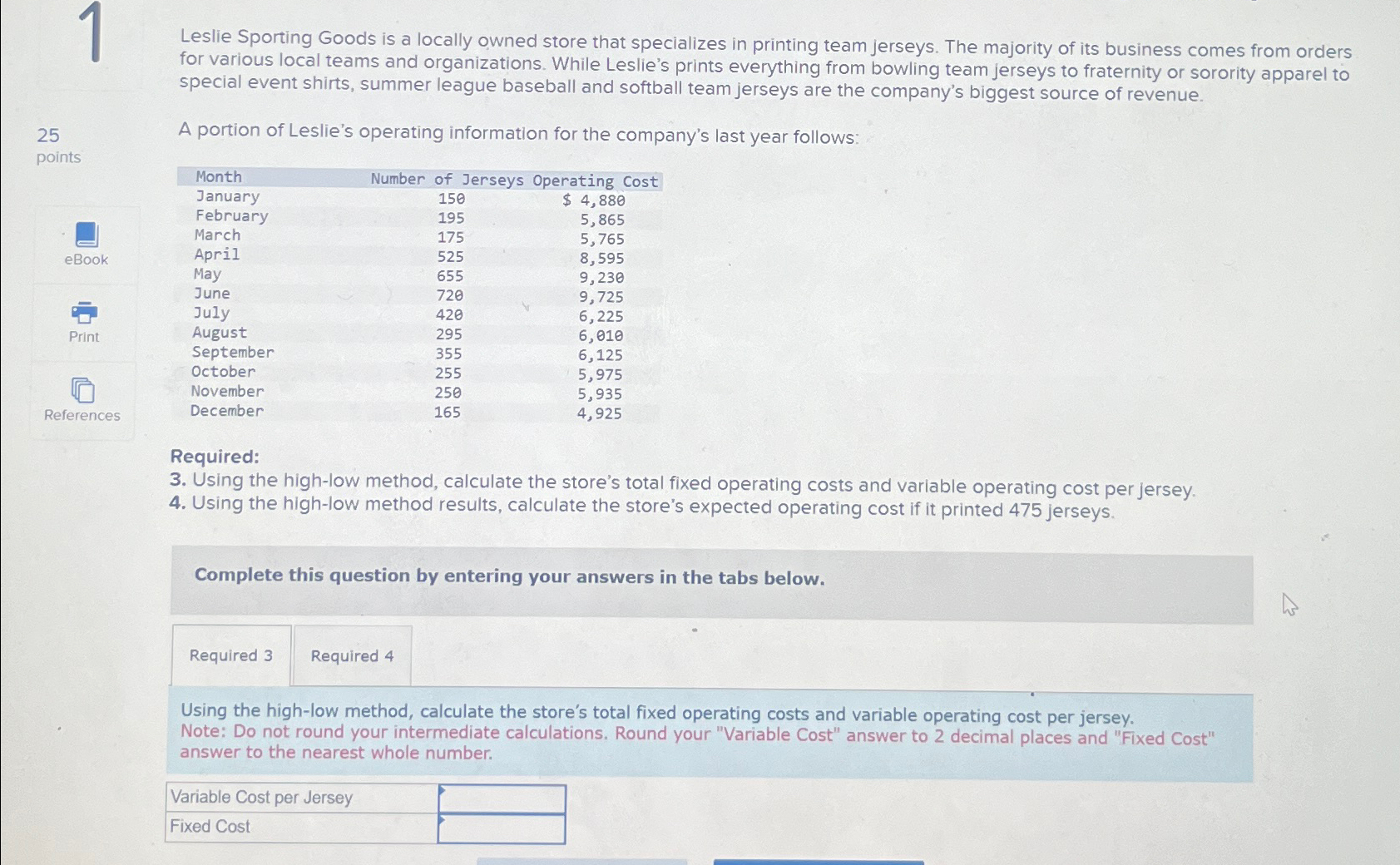 Solved 1Leslie Sporting Goods is a locally owned store that | Chegg.com