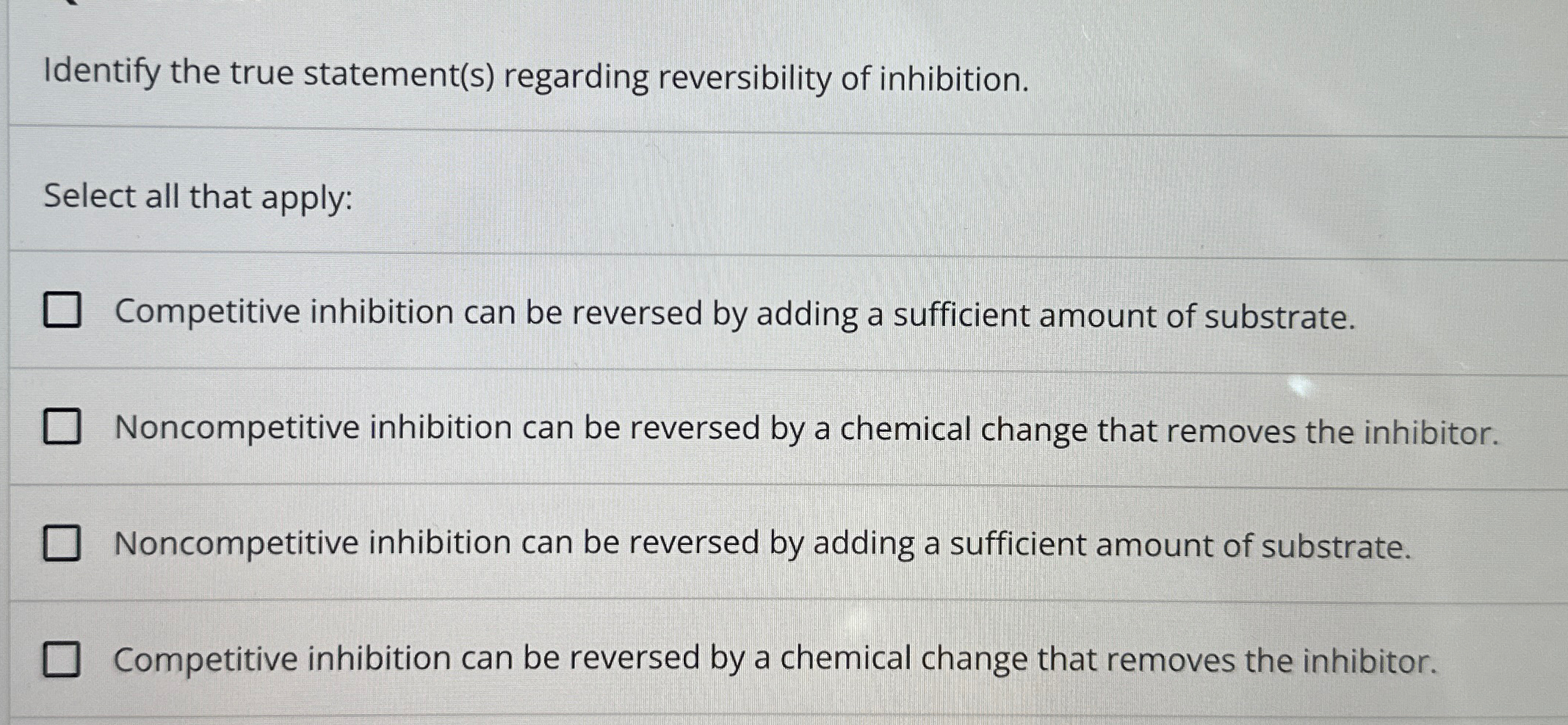 Solved Identify the true statement(s) ﻿regarding | Chegg.com