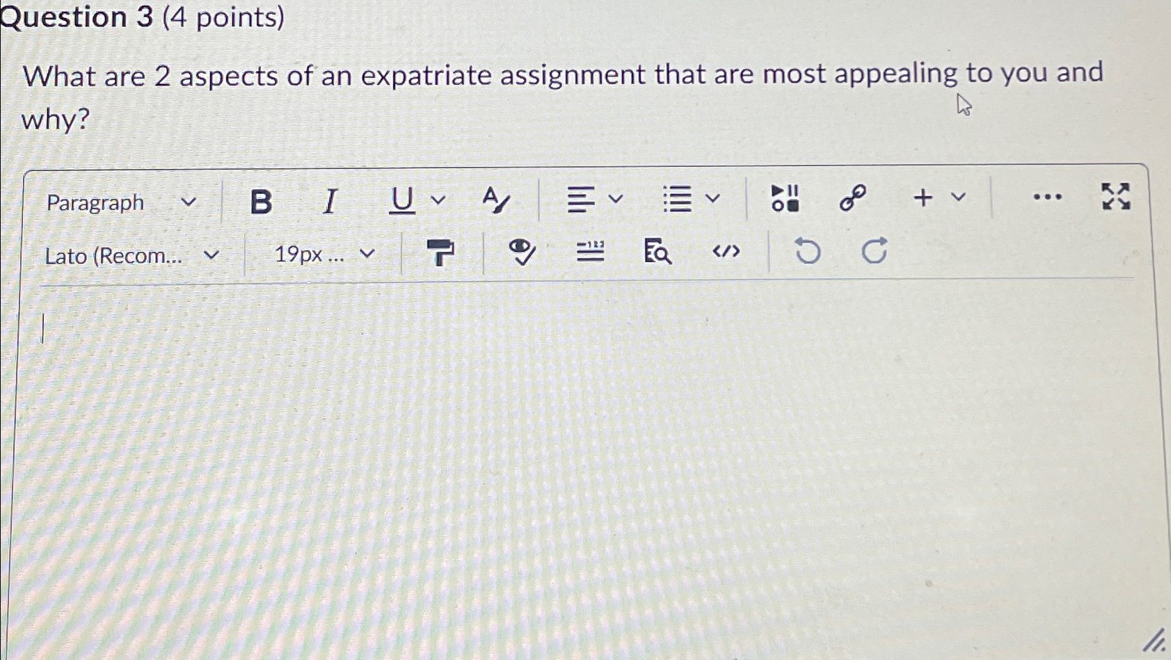 Solved Question 3 (4 ﻿points)What are 2 ﻿aspects of an | Chegg.com