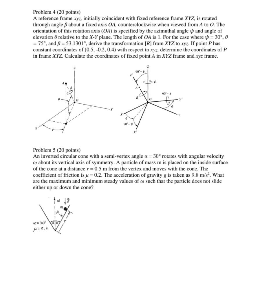 Solved Problem 1 (20 points) A particle P is moving with | Chegg.com