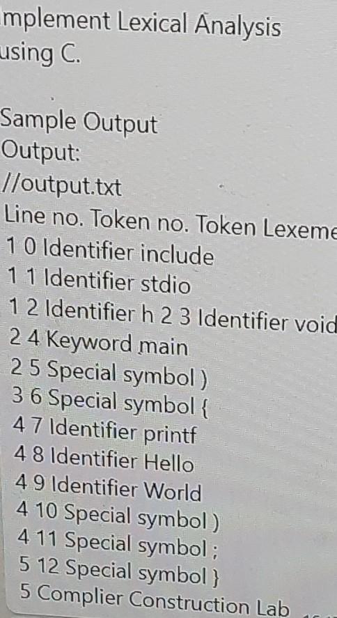 Solved take input from the user Input and output must be in | Chegg.com