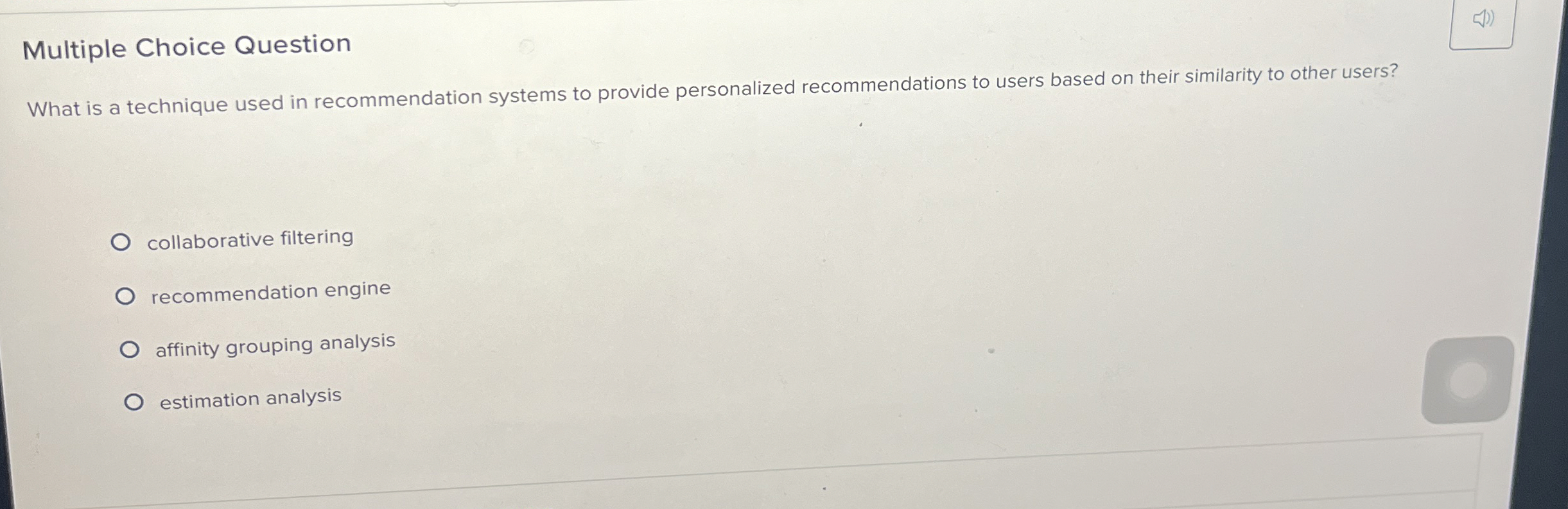 Solved Multiple Choice QuestionWhat is a technique used in | Chegg.com