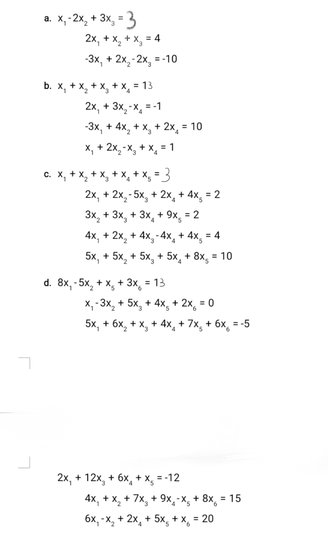 Solved Can u solve these four equations(a, ﻿b, ﻿c, ﻿d) | Chegg.com