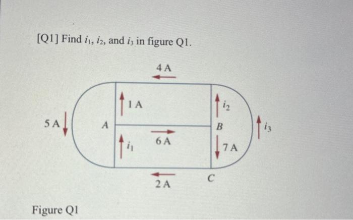 Solved [Q1] Find i1,i2, and i3 in figure Q1. Figure Q1 | Chegg.com