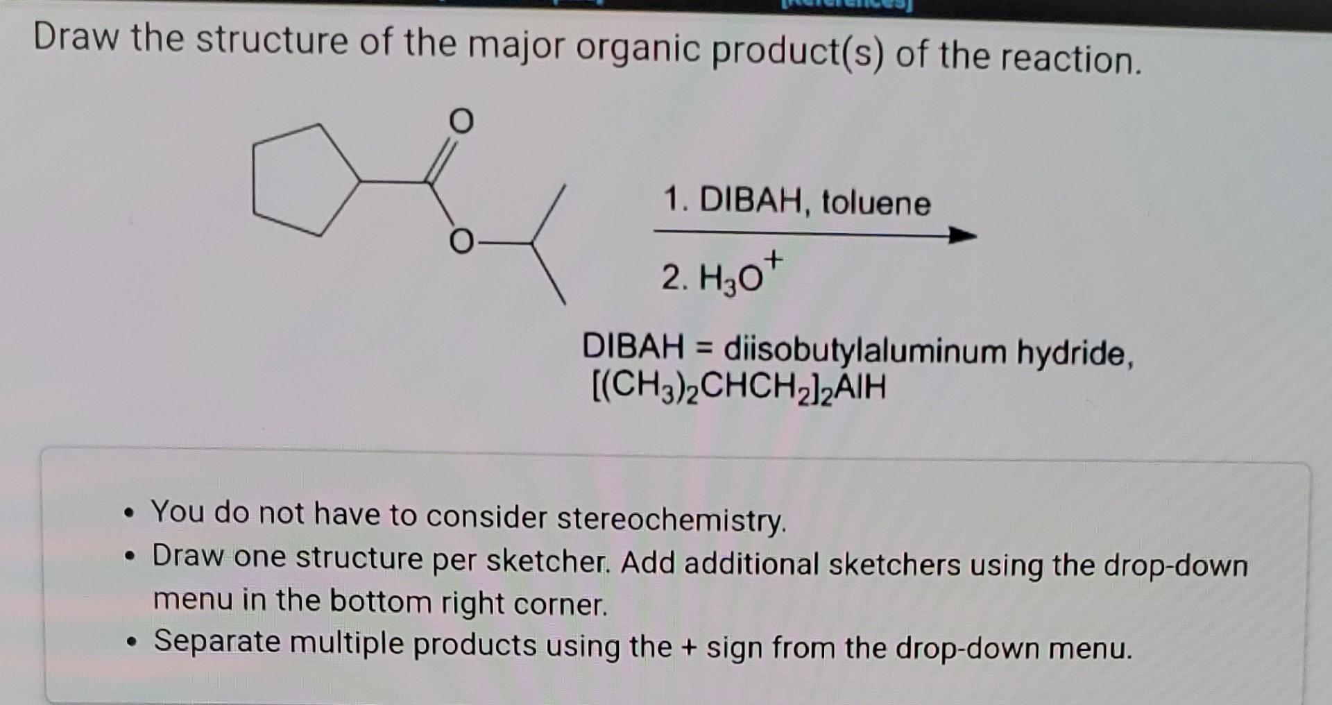 Solved Draw the structure of the major organic product(s) of | Chegg.com