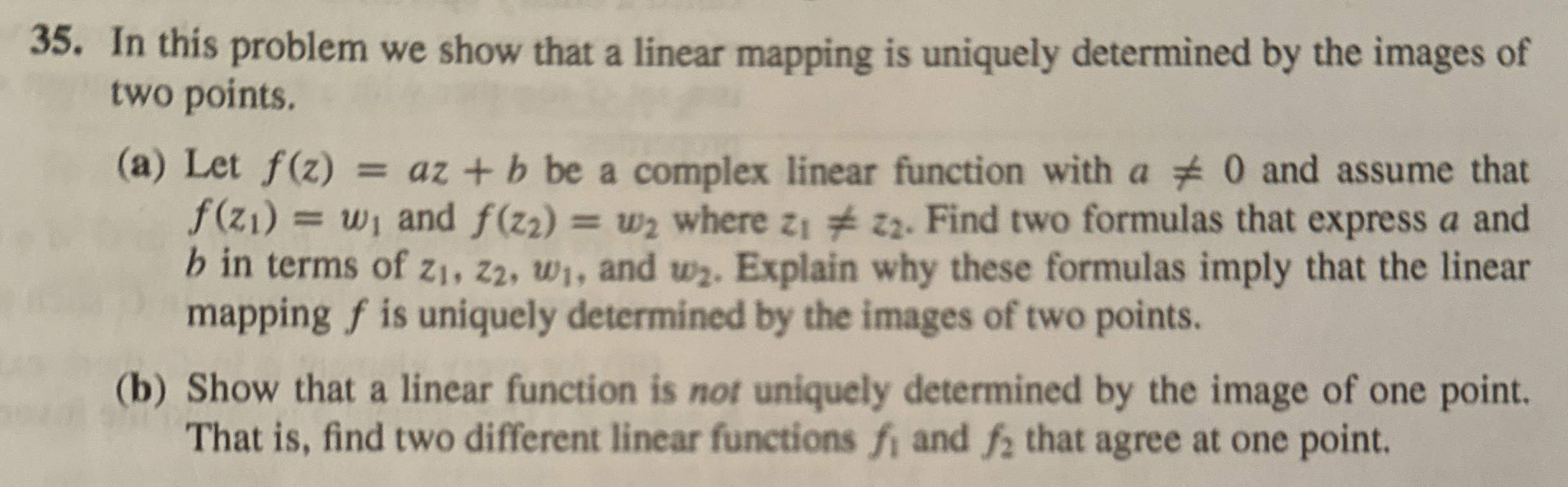 Solved In this problem we show that a linear mapping is | Chegg.com