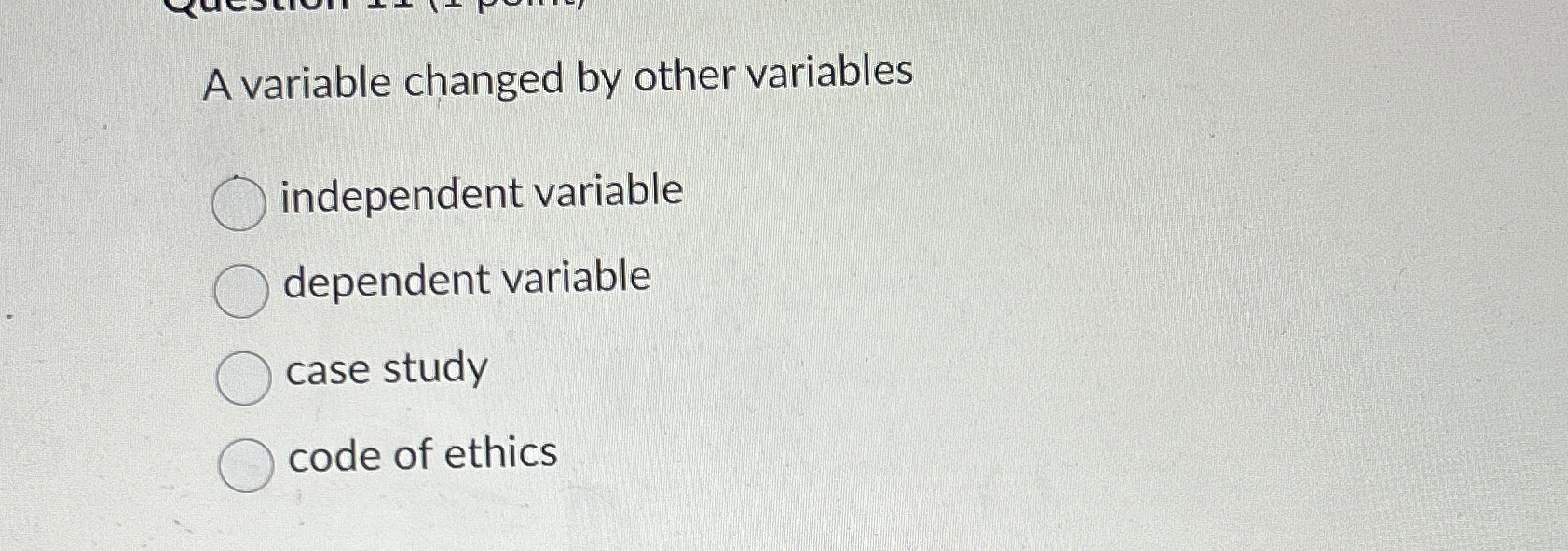 Solved A variable changed by other variablesindependent | Chegg.com