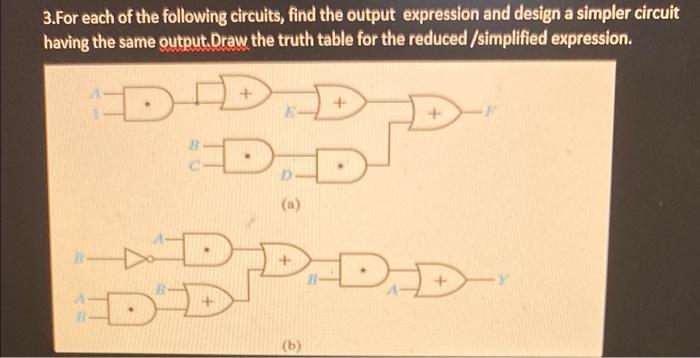 Solved 3. For each of the following circuits, find the | Chegg.com