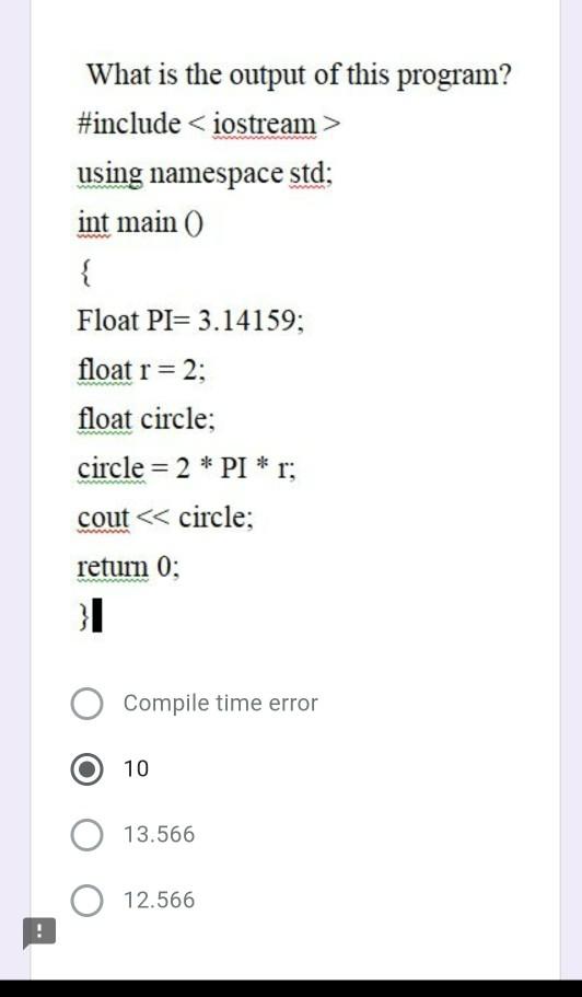 Solved What Is The Output Of This Program Include Using 7391