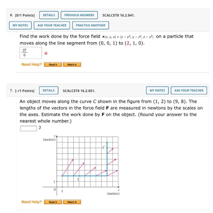 Solved 6. [0/1 Points) DETAILS PREVIOUS ANSWERS SCALCET8 | Chegg.com