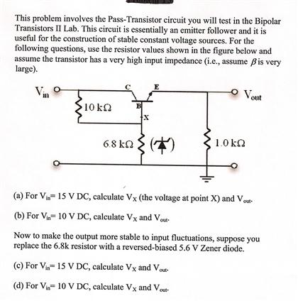 Solved This problem involves the Pass-Transistor circuit you | Chegg.com
