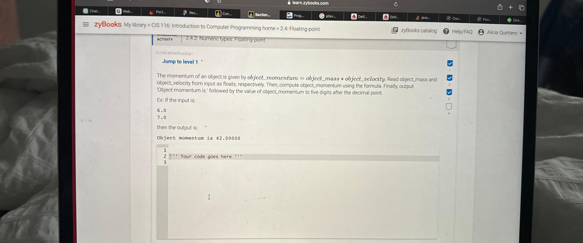 Solved learn.zybooks.com৫Chat.Port.Rec..111. ﻿Con.11. | Chegg.com