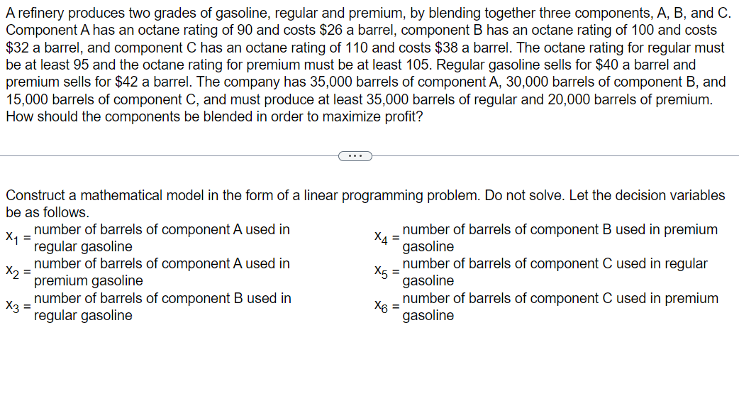 Solved Construct a mathematical model in the form of a | Chegg.com