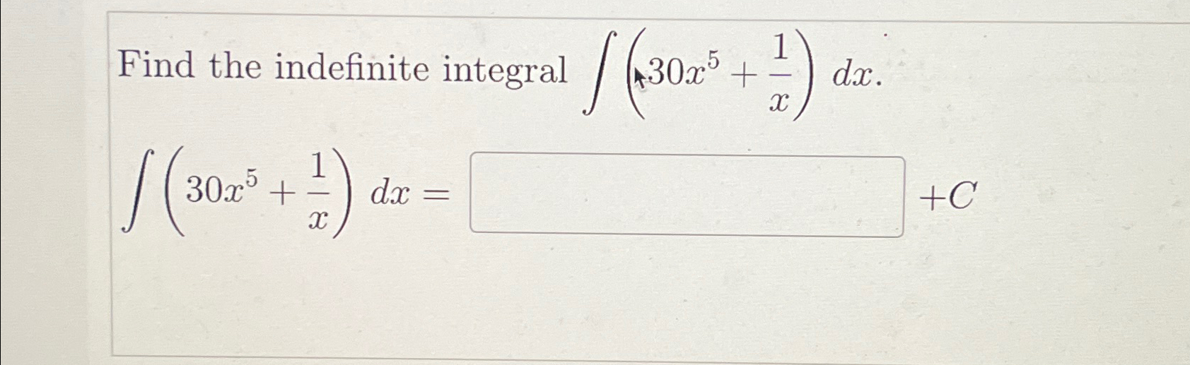 Solved Find the indefinite integral | Chegg.com