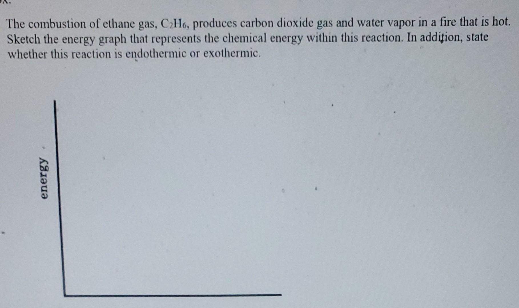 Solved The combustion of ethane gas, C2H6, produces carbon | Chegg.com