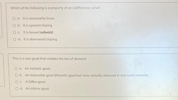 Solved Which of the following is a property of an | Chegg.com