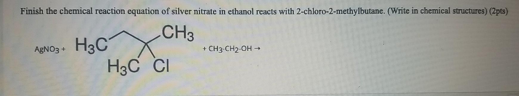Solved Finish the chemical reaction equation of silver | Chegg.com