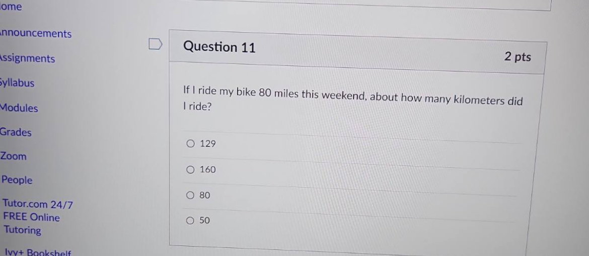 Solved If I ride my bike 80 ﻿miles this weekend, about how | Chegg.com